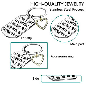 Valentine's Day Gift for Women for Boyfriend Girlfriend Adults Christmas Gifts for Husband Wife Couples I Love You More Keychain Cute Gifts from Husband Him Wife Her Presents