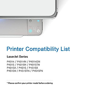 64A CC364A (2 Black) Compatible Toner Cartridge Replacement for HP 64A CC364A 64X CC364X Compatible with Laserjet P4014N P4014DN P4015N P4015X P4015DN P4515N P4515X P4014 P4015 P4515 Printer