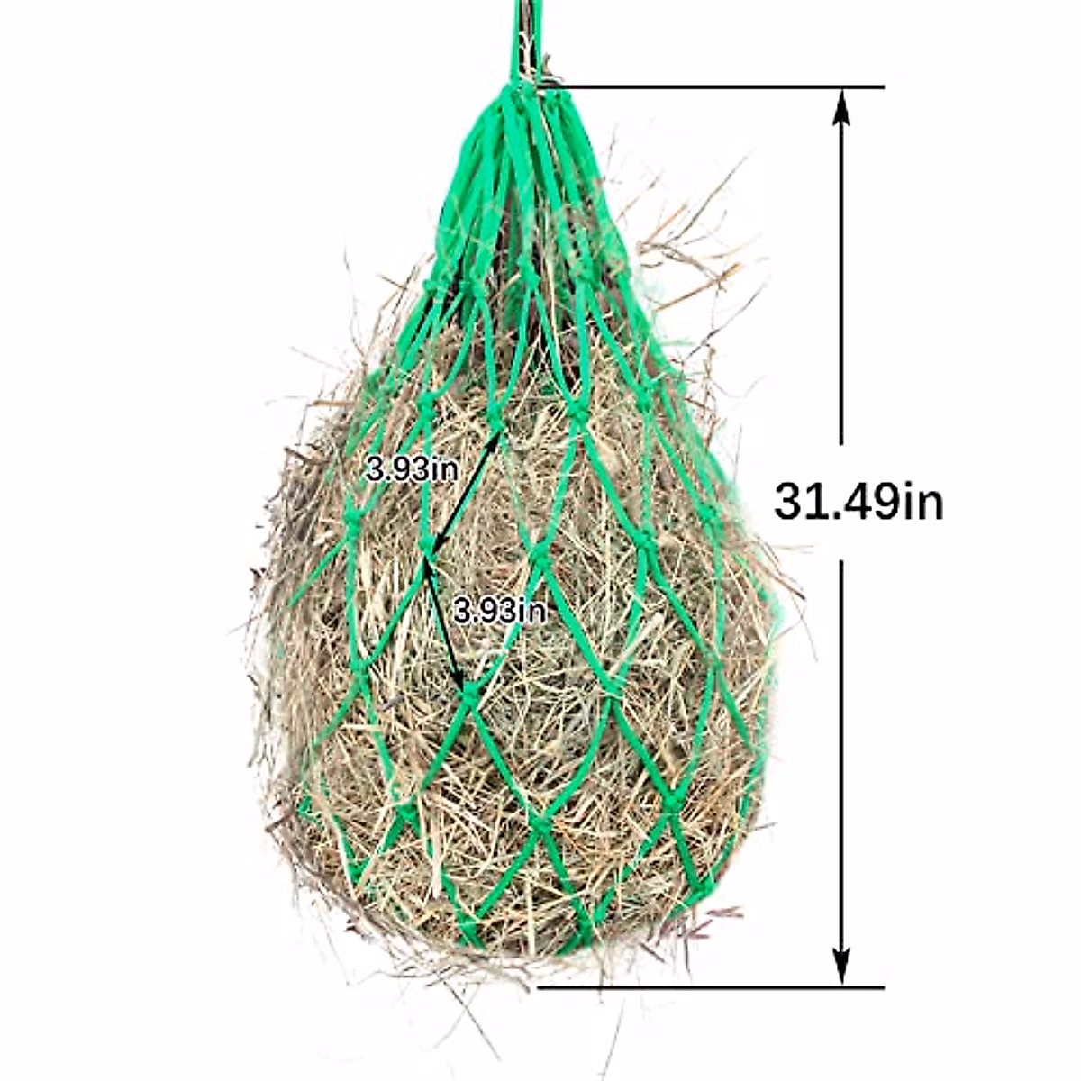 LeLePet Horse Hay Net Treat Hay Feeder, Large Hanging Feeding Slow Feed Weaver Bag for Goat Donkey, Horse Stable Stall Paddock Accessory for Rest Relieve Stress, Durable Forage Pocket