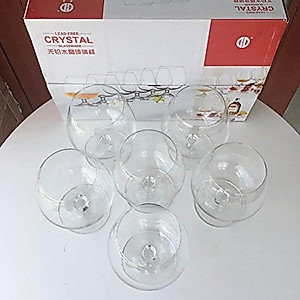 GAOGAO 1 Piece 22 Oz Volume Lead-free Brandy Glasses Cognac Glass 625ml Super Big Size Snifters