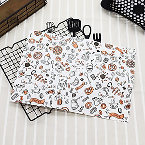 200pcs Deli Paper Sheets 10" x 14", Premium Food Basket Liners, Grease Resistant Wax Paper Sheets for Food, Sandwich Wrapping Paper for Home, Picnic, Tray, Wrap, Burger and Burrito