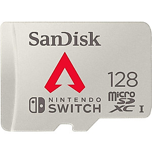 SanDisk 128GB MicroSD Nintendo Switch SD Card 2 Pack Apex Legends Edition Memory Card for Switch & Switch Lite (SDSQXAO-128G-GN6ZY) Bundle with (1) Micro SDXC Card Reader