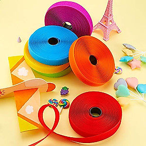 6 Rolls 150 Feet Carpet Marker Strips Nylon Carpet Strips for Teachers and Social Distancing (Vivid Color)