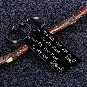 Office Couple Gift Idea Valentine Gifts for Him Boyfriend from Girlfriend The Office TV Show Couple Gifts 2 pcs Keychain the Office Gifts for Men Women Him Her Christmas New Year the Office Lover Gift