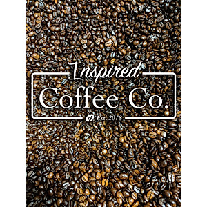 Decaf French Vanilla - Flavored Cold Brew Coffee - Inspired Coffee Co. - Swiss Water Process - Coarse Ground Coffee - 12 oz. Resealable Bag, Blue and Black