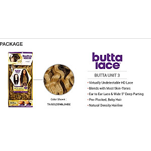 Sensationnel Butta lace wig unit 3 (1B)