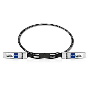 FLYPROFiber- 0.5m(1.6ft) SFP+ Cable, 10G DAC Cable, SFP to SFP Twinax Passive Cable for Cisco SFP-H10GB-CU0.5M, Ubiquiti, Netgear, Mikrotik, Supermicro | Length Options: 0.5m-7m
