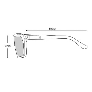 SPY Unisex-Adult Round Flynn Translucent Happy Gray Gunmetal Spectra, Multi, One Size