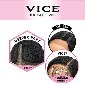 Sensationnel Vice Lace front wig - HD Transparent Lace Pre-plucked Hairline with Babyhair 5 Inch Deep Part - Vice Unit 14 (2), 18.3 ounces