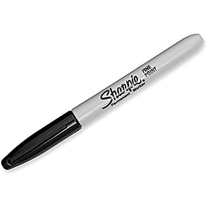 Sharpie Permanent Markers, Fine Point, Black, 24-Count - New