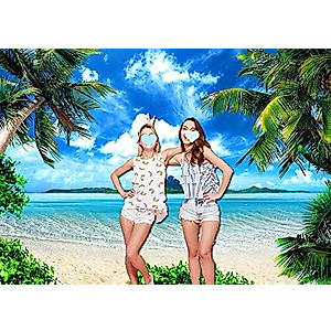 Art Studio 9x6ft Hawaii Sea Beach Photography Backdrops Ocean Photo Booth Wedding Party Decoration Background Birthday Studio Props Vinyl