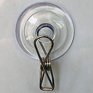 Fuongee Suction Cup Clips/Clamps, Pack of 16, Sucker Diameter 45mm