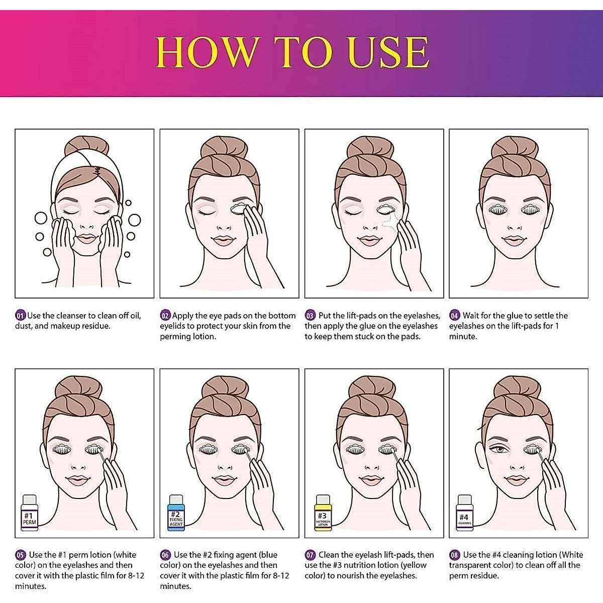 2025 Upgraded Lash Lift Kit for Perming,Curling and Lifting Eyelashes | Semi-Permanent Salon Grade Supplies for Beauty Treatments | Includes Eye Shields,Pads and Accessories