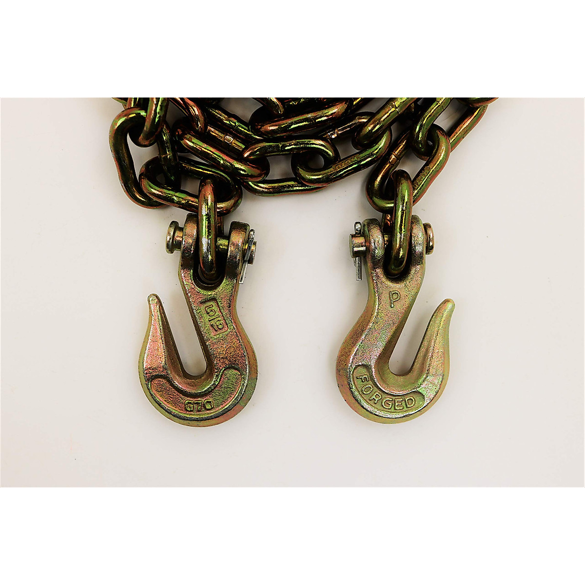 5/16" X 10’ G70 Chains (2) and Chain Binders - Load Binders (2)