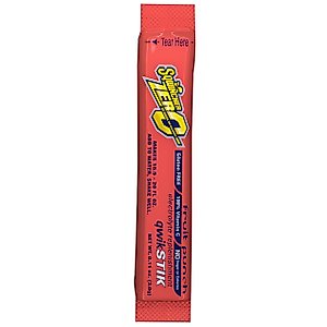 Sqwincher 060102-FP Zero Qwik Stik Powder, 20 oz, Red, Standard (Pack of 50)