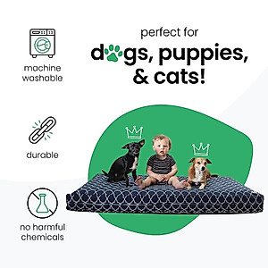 Molly Mutt Large Crib Mattress Cover - Romeo & Juliet Print - Measures 27”x52”x5”- 100% Cotton - Durable - Breathable - Sustainable - Machine Washable Dog Bed Cover