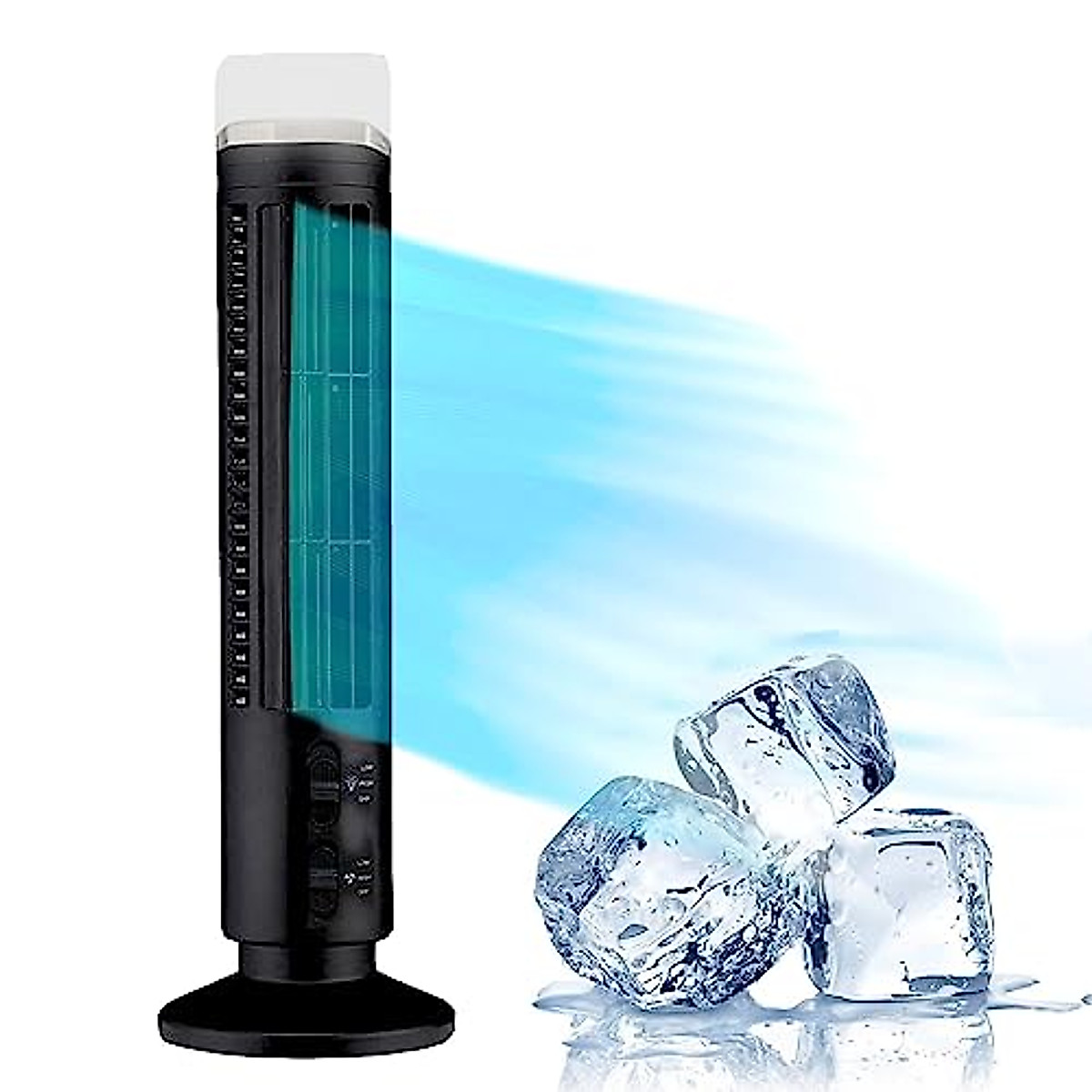 DMEIZPF Tower Fans with LED Light Portable Desk Fans Quiet Cooling Fans for Indoors Bladeless Fan for Indoor Home Bedroom Office Room