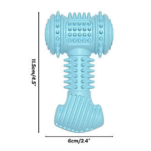 MiOYOOW Dog Chew Toys, Hammer Shaped Dog Toys Puppy Dog Teething Toys for Small Medium Large Dogs Teeth Dental Oral Care
