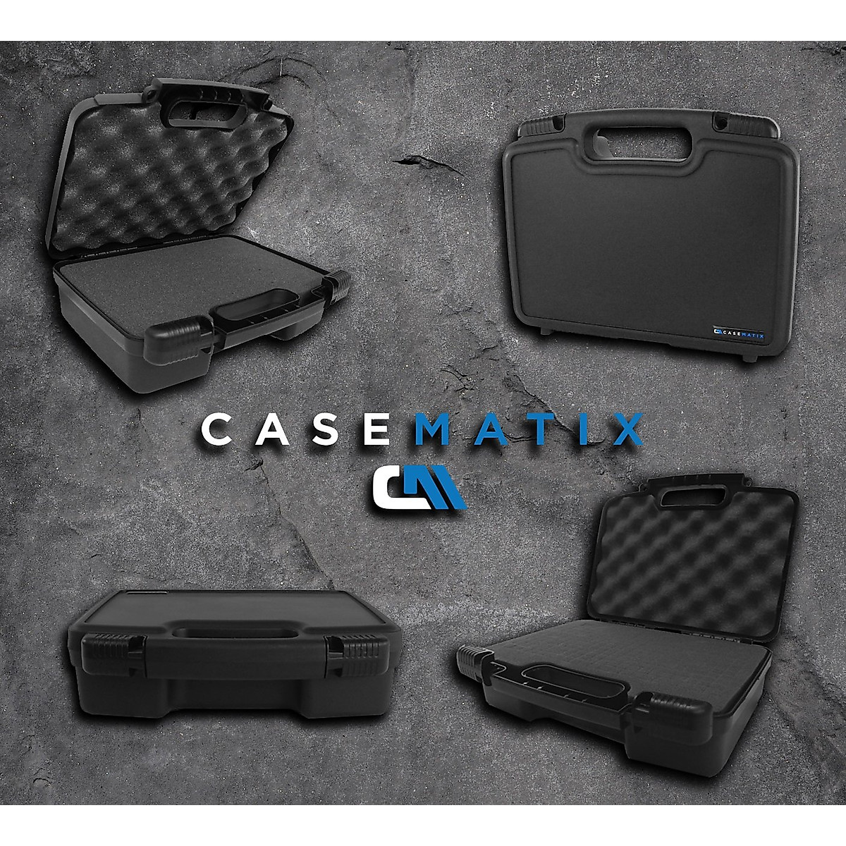 CASEMATIX Portable Recorder Case Compatible with Tascam Portacapture X8, DR-05x Dr-40x 22L 100MK 100MKiii 44WL Recorder, Mini Tripod, Adapter, Mic Windscreen and More - Customizable Hard Case Only