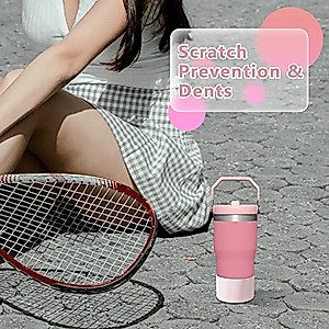 WUQID Protective Silicone Boot Sleeve for 12oz-40oz Hydroflask/Stanley Water Bottles Tumbler Anti-Slip Bottom Sleeve Cover for All Water Bottles Bottom Width of 2.83&3.56in