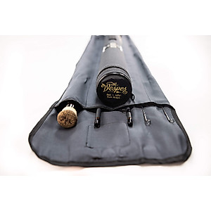 Moonshine Rod Co. Fly Fishing Rod with Carrying Case and Extra Rod Tip Section Fast Action, The Vesper, 3wt 10'6" ESN