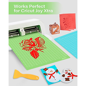 Gwybkq Cutting Mat for Cricut Joy Xtra 12x8.5in 6 Pack Variety Adhesive (Standard & Light Grip) Reusable Craft Cutting Mats Sticky Accessories Replacement for Cricut Maker & Explore