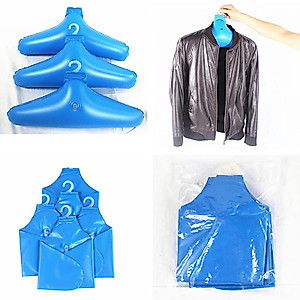 Inflatable Hanger Travel Outdoor Portable Folding Clothes Drying Rack with Hook Outdoor Clothes Hanger Rack Non-Slip Foldable Coat Holder for Home Car Camping Indoor Outdoor