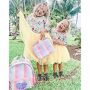 mibasies Unicorn Backpack with Lunch Box for Girls