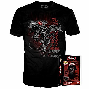 Funko Boxed Tee: Yu-Gi-Oh!- Red Eyes Blue Dragon - Extra Large - (XL) - T-Shirt - Clothes - Gift Idea - Short Sleeve Top for Adults Unisex Men and Women - Official Merchandise - Anime Fans
