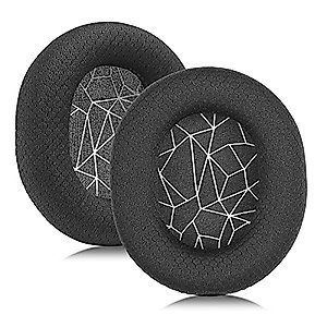MOLGRIA Ear Pads Cushion for Arctis 7, Replacement Fabric earpads Compatible with Steel Series Arctis 3 5 7P Arctis 9 Arctis 1 Arctis Pro Prime PC PS3 PS4 PS5 Gaming Headset (White Texture Lining)