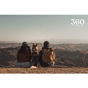 360 Pet Nutrition Raw Freeze-Dried Dog Food, High Protein, Balanced Meal, Chicken, Liver, Heart, Fruit, Veggies, Superfoods, No Fillers, 16 oz Food/Bites/Kibble (Chicken)