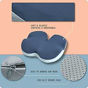 MUDE Seat Cushion,Chair Cushions,Cushion Lab,Seat Cushions for Office Chairs,Car Seat Cushion,Desk Chair Cushion,Wheelchair Cushions,Seat Cushion for Tailbone Pain Relief