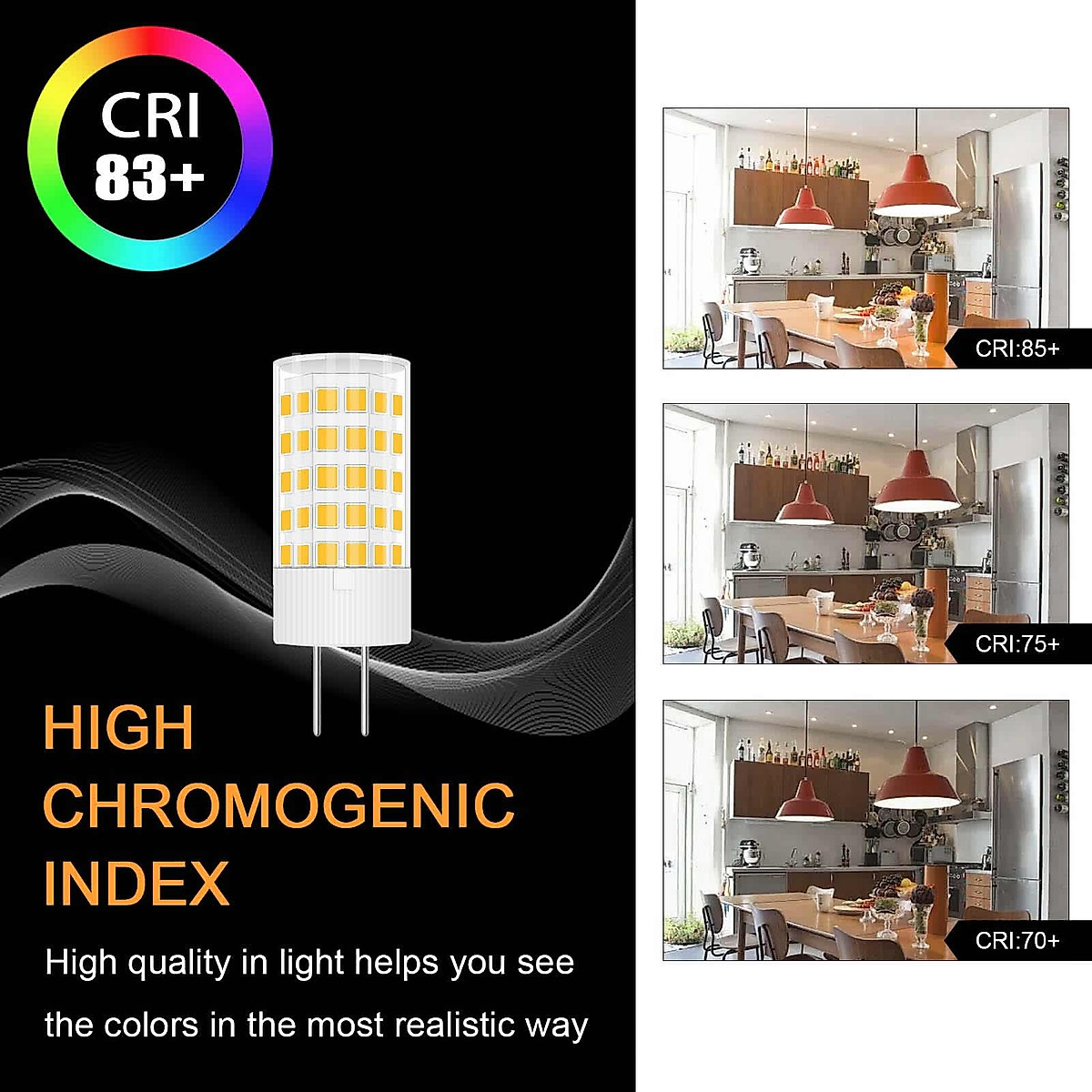 TRIJZHOU 5 Pack G4 12V LED Light Bulbs, 4W (40w 30w Halogen Equivalent) Warm White 3000k AC DC 400 LM, G4 JC T3 Bi-Pin Base Bulb for Home and Landscape Lighting