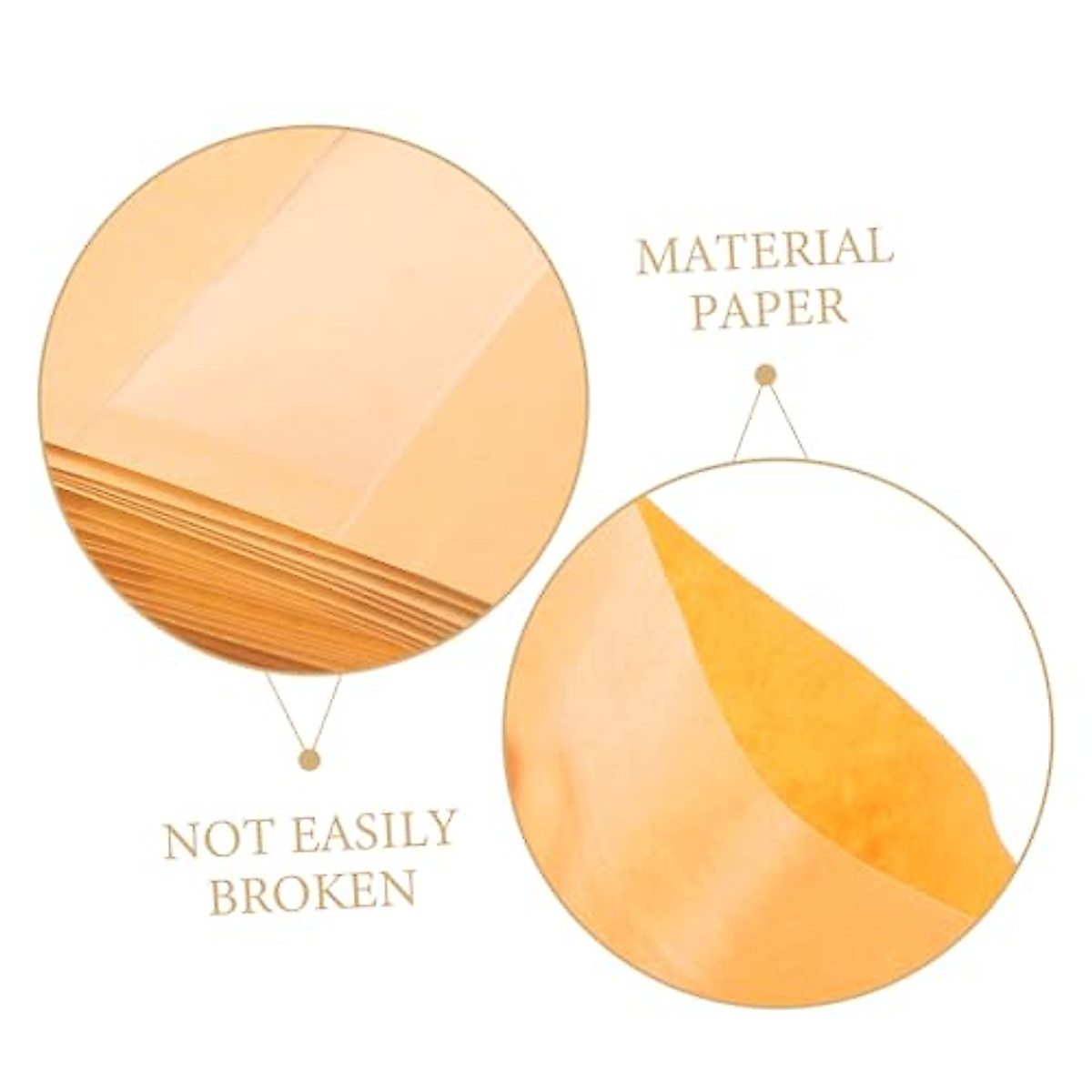 VOSAREA Kraft Paper Food Packaging Bags 50pcs Reusable Freezer Resealable Bags for Snack