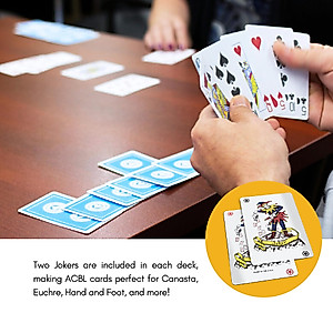 Baron Barclay The Official American Contract Bridge League (ACBL) Playing Cards - 1 Dozen Decks - Bridge Sized - Plastic Coated