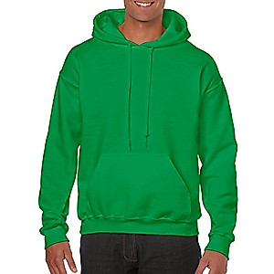 Gildan Blank Hoodie - Hooded Sweatshirt - Unisex Style 18500 Adult Pullover Irish Green