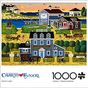 Buffalo Games - Charles Wysocki - Witch's Bay - 1000 Piece Jigsaw Puzzle for Adults Challenging Puzzle Perfect for Game Nights - Finished Puzzle Size is 26.75 x 19.75