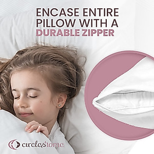 Pillow Protectors 4 Pack Standard Zippered - 100% Cotton Breathable Pillow Covers - Protects Pillows from Dirt, Dust and Debris (Standard - Set of 4 - 20x26)