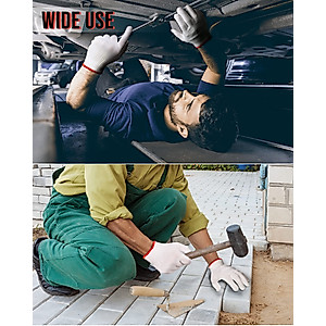 SATINIOR 36 Pairs Hand Work Gloves White Cotton Liners Gloves Safety Work Gloves Liners Men Women Cotton BBQ Gloves (Red Edging), One Size