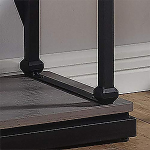 BOWERY HILL Industrial Metal 33-Inch Bookcase in Antique Gray