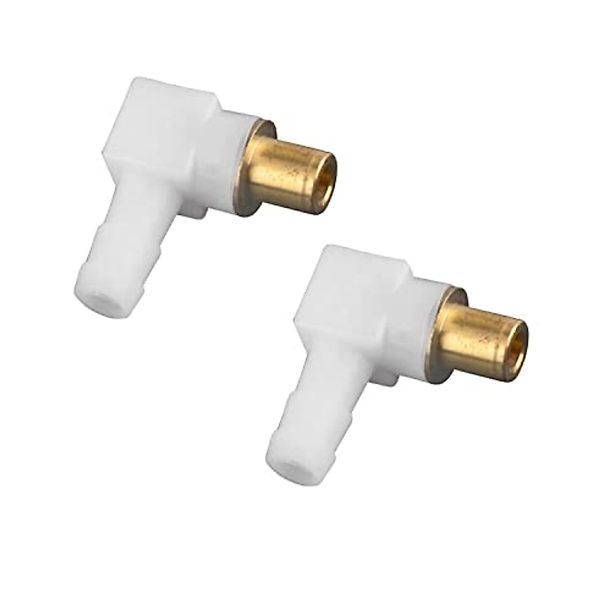 (2pack) 692317 Carb Fuel Fitting Elbow Hose Connector Replace Briggs & Stratton Engine Snowblower Lawn Tractor Generator 493496, 494451