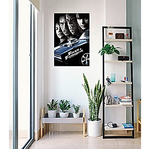 Fast & Furious 4 - Movie Poster (The Cast & Dodge Charger - Vin Diesel, Paul Walker...) (Size: 24" x 36")
