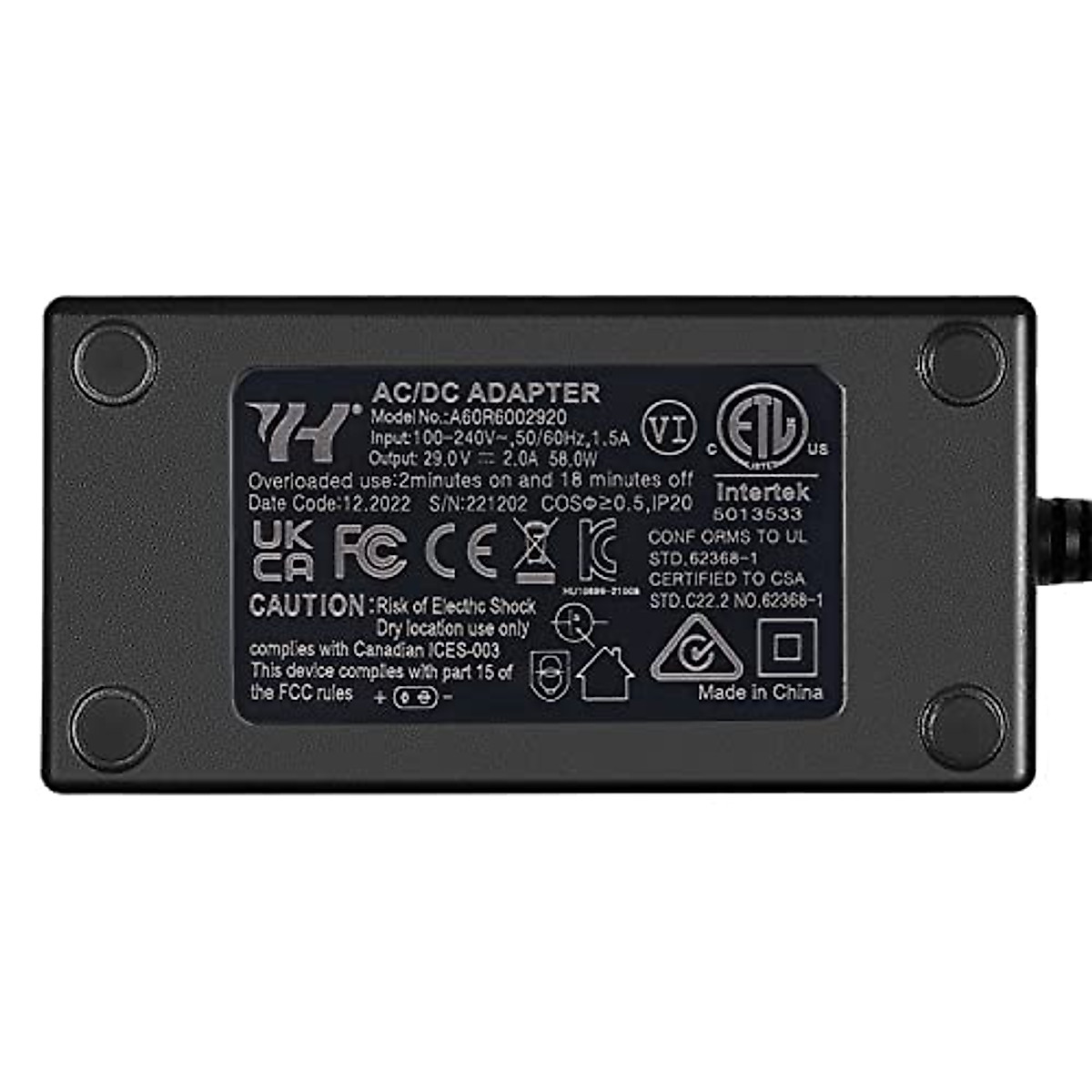 Universal Lift Chair or Power Recliner AC/DC Switching Power Supply Transformer Compatible with All Recliners 29V 2A Adapter for Lift Chair or Power Recliner(US Plug & Motor Cable Included)