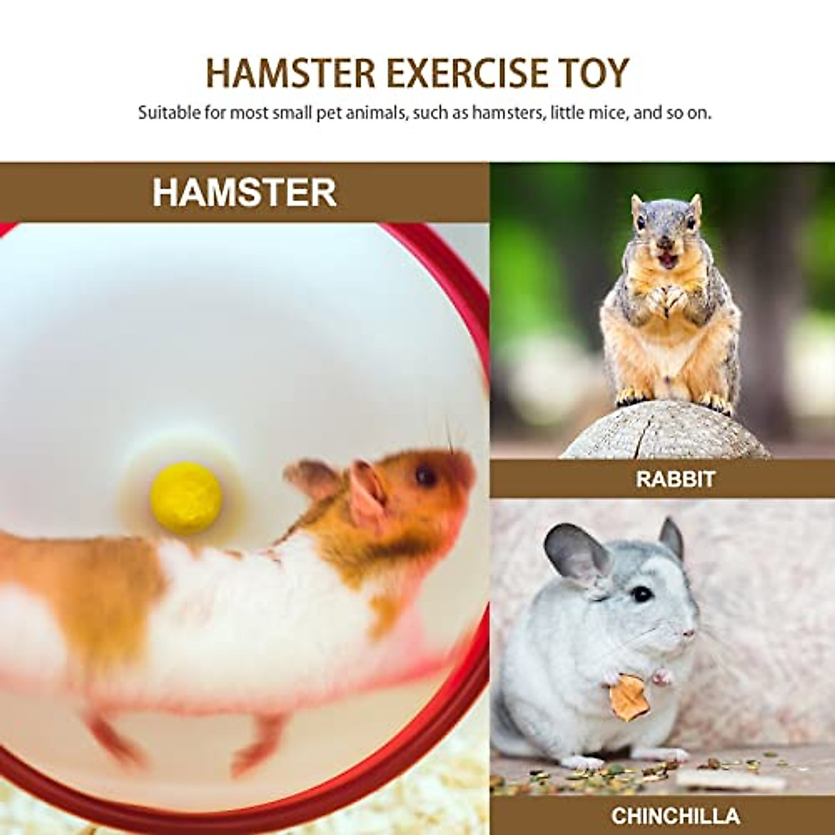 Household Rat Wheel Silent Hedgehog Wheel Household Chinchilla Wheel Transparent Rat Wheel Hamster Accessory Toy Sports Products