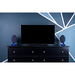 KEF EGG Versatile Desktop Speaker System - Frosted Blue (Pair)