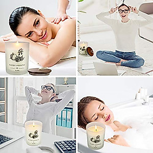 4 Pack Candles for Home Scented, Aromatherapy Candles Gifts Set for Women, Soy Wax 200 Hour Long Lasting Jar Candles Gift for Birthday Mom Christmas Thanksgiving Day Present