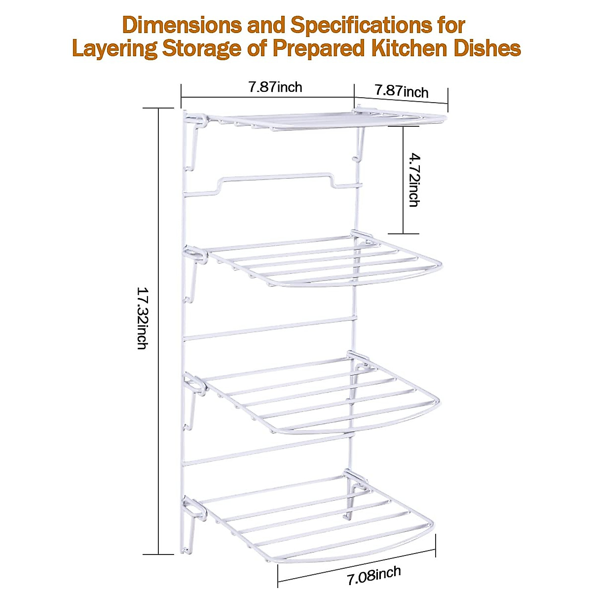 SWRDHJ Kitchen Wall-Mounted Fruit and Vegetable Preparation Tray with Vegetable Stacking Storage Rack, hot Pot Tray Multi-Layer Classification Tray Fruit Preparation Tray Food Vegetable Tray Rack