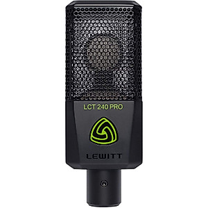 Lewitt LCT-240 Pro Condenser Microphone (Black) with 20' XLR-XLR Cable & Pop Filter Bundle