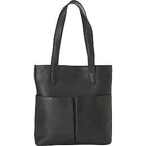 Le Donne Leather Destination Tote – Premium Full-Grain Colombian Vaquetta Leather Tote, 13.5" x 13" x 3" (Cafe)