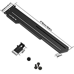 upHere GS05BK Black Graphics Card GPU Brace Support Video Card Sag Holder/Holster Bracket,Adjustable Length and Height Support
